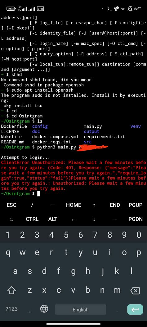 Error Run Osintgram Help Me Issue Datalux Osintgram Github
