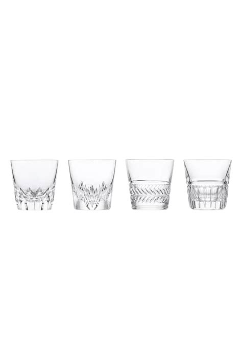 Bistro Ikat Green Double Old Fashioned Glasses Set Of 4 Neiman Marcus