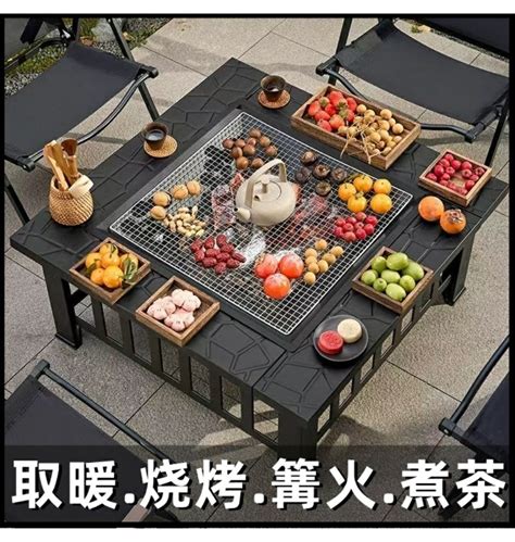 용광로 바베큐 스토브 숯불 구이 화로 가든 바베큐 그릴 전원주택파티 캠핑 야외 테이블 티몬