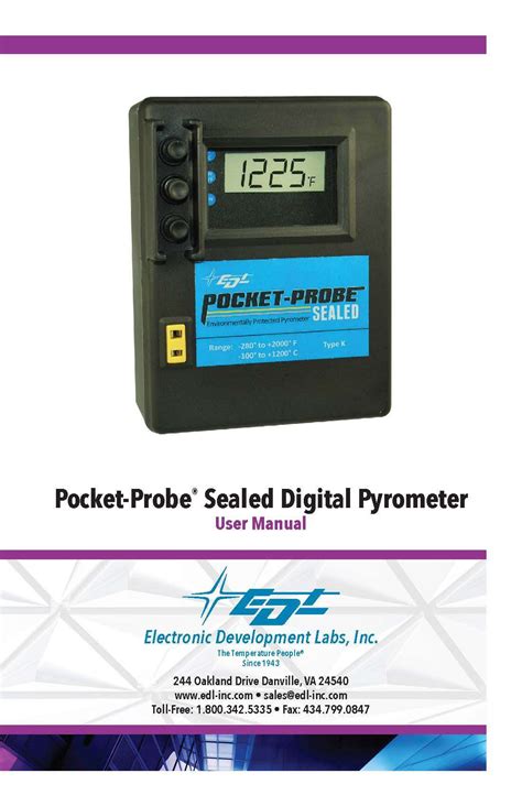 Pocket Probe® Sealed Pyrometer Edl Inc