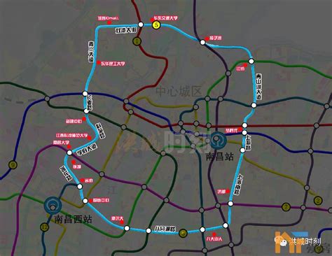 串联6区1县！南昌地铁5号线环线走向如何？爱房网