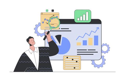 144499 Man Analysing Charts Illustrations Free In Svg Png 