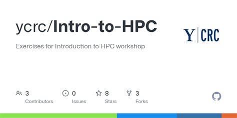 GitHub Ycrc Intro To HPC Exercises For Introduction To HPC Workshop