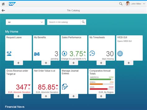Tile Catalog SAP Fiori For Web Design Guidelines