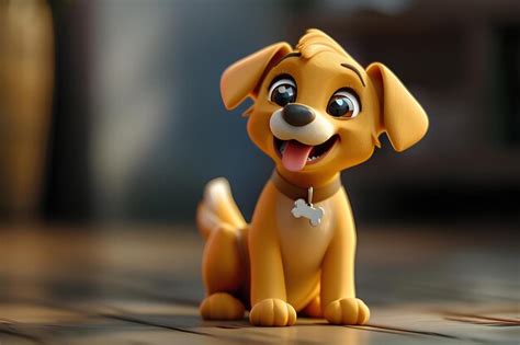Premium Photo A Toy Dog Sitting On Top Of A Wooden Floor