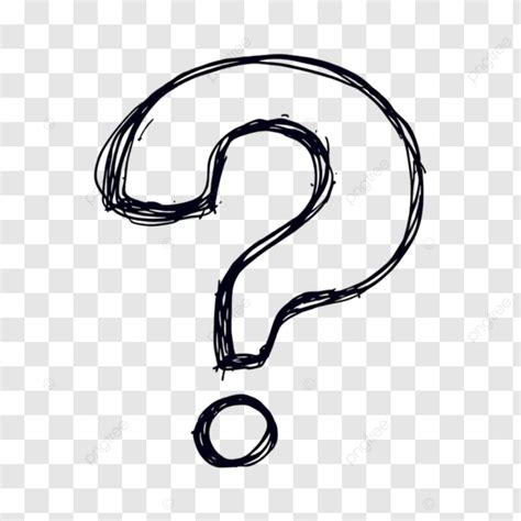 Sketch De Marca De Interrogación Dibujada A Mano Png Dibujos Bosquejo