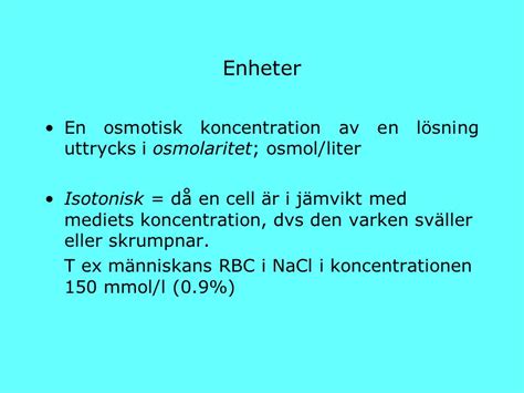 Osmoreglering Ppt Ladda Ner
