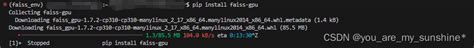 正确安装faiss包pip Install Faiss Csdn博客