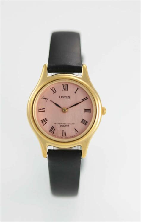 Lorus Womens Gold Stainless Steel Water Resistant Easy Read Quartz