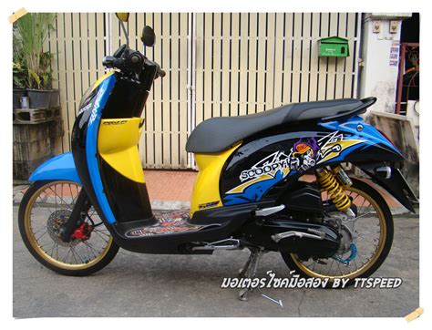Honda Scoopy I ลาย Active Boy สีน้ำเงิน ดำ Ttspeedcom