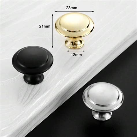 10 Packs Mushroom Knobs Stainless Steel Dresser Knobs Round Drawer Knob Pull Handle With