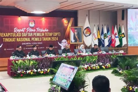 KPU Tetapkan 204 Juta Daftar Pemilih Tetap Pada Pemilu 2024