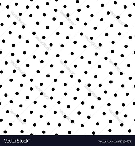 Polka Dot Monochrome Seamless Pattern Royalty Free Vector