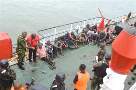 Crude Oil Theft Navy Nabs Oil Vessel With 17 Crew Members Nigerian