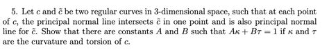 solved 5 let c and c~ be two regular curves in