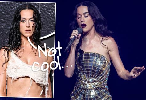 Katy Perry Is A Total Pro After Fan Storms The Stage And Grabs Her Mid Concert Perez Hilton