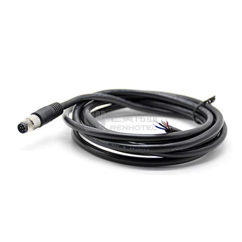 M8 6pin Plug Industrial Camera Io Power Cable Aviation Connector