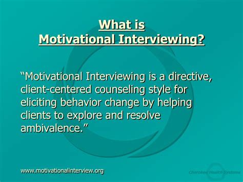 Ppt Introduction To Motivational Interviewing Powerpoint Presentation