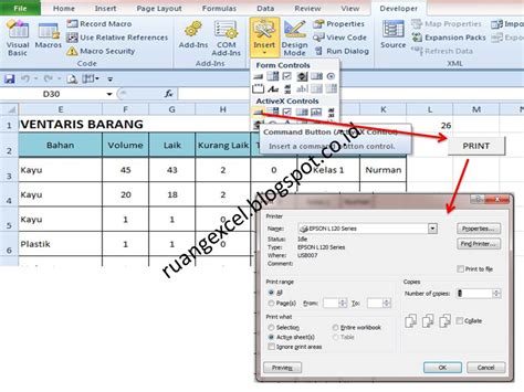 Cara Mudah Membuat Tombol Print Di Excel KUASAI EXCEL