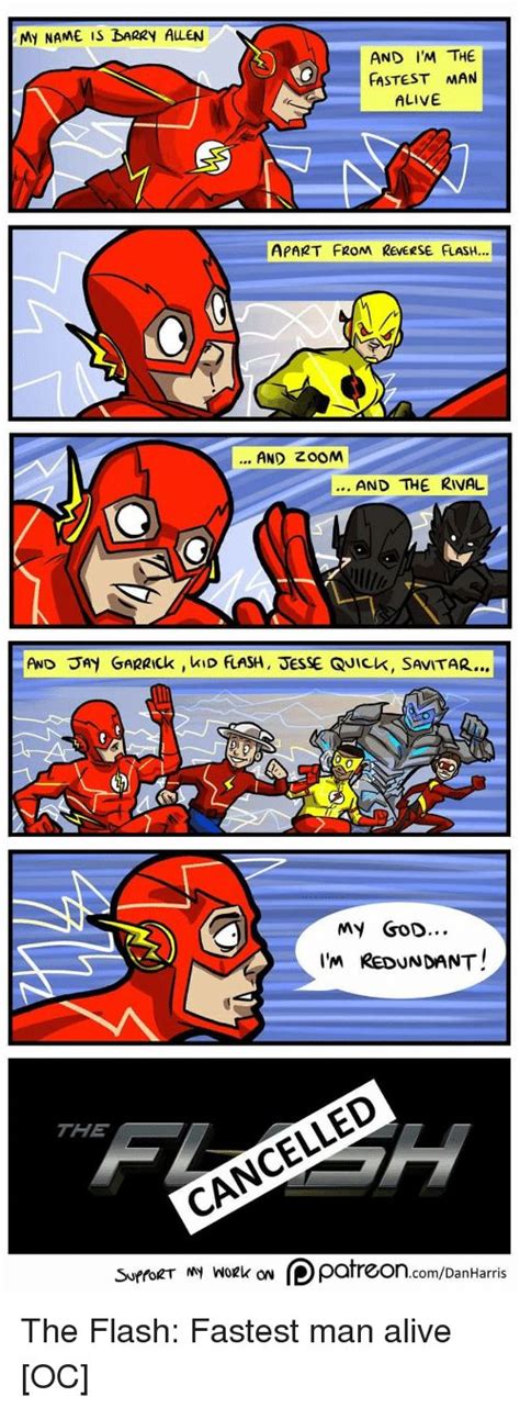 My NAME IS BARRY ALLEN AND I M THE FASTEST MAN ALIVE APART FROM REVERSE