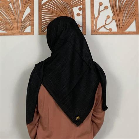 Jual Hijab Segi Empat Voal Waffle Umama Lasercut Kerudung Segiempat