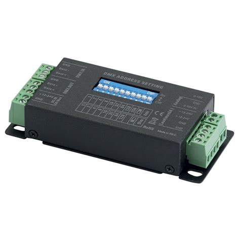 DMX Driver 1 Channel 12 24 V DC 6A Max HitMusicItalia