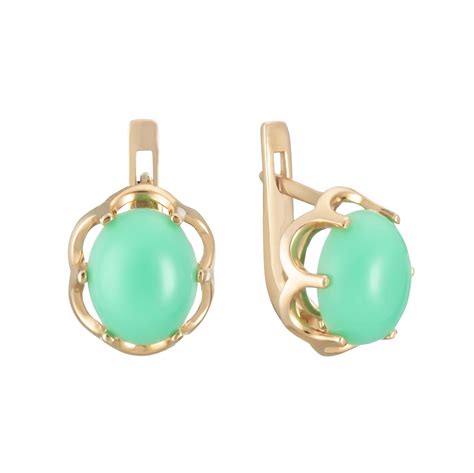 Серебряные серьги с бирюзой Теле Интернет Бутик ювелирных изделий Torre Ricca