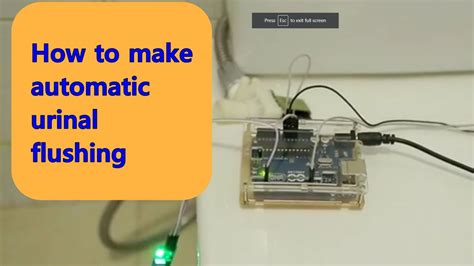 How To Make Automatic Urinal Flushing Circuit YouTube
