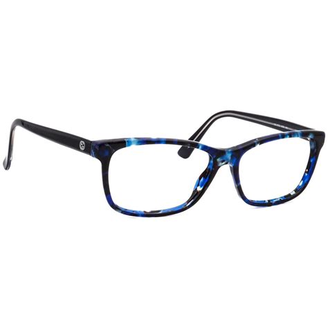 Gucci Womens Eyeglasses Gg 3723 Hob Havana Blue Square Frame Italy