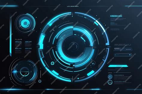 Premium Photo Futuristic Circle Vector Hud Gui Ui Interface Screen