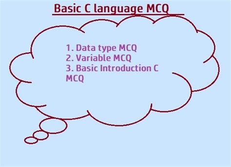 Basic Mcq In C Langguage