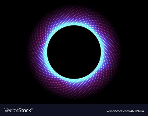 Abstract Technology Circle Dot Lines Background Vector Image