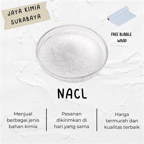 Jual Garam Nacl Sodium Chloride 1 Kg Shopee Indonesia
