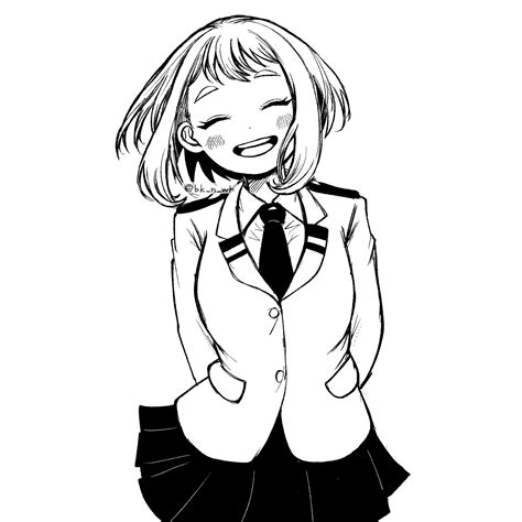 Uraraka Ochako Boku No Hero Academia Drawn By Bk N Wh Danbooru