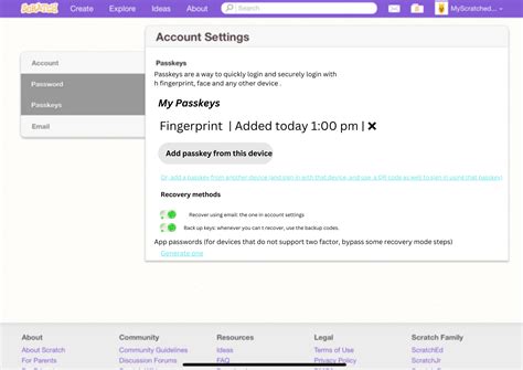 Logging In With Passkeys Discuss Scratch