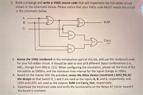 Get Answer Build A Projecgt And Write A Vhdl Source Code That Will