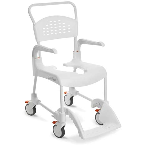 Etac Clean Wheeled Shower Commode Chair Fixed Height 49cm From