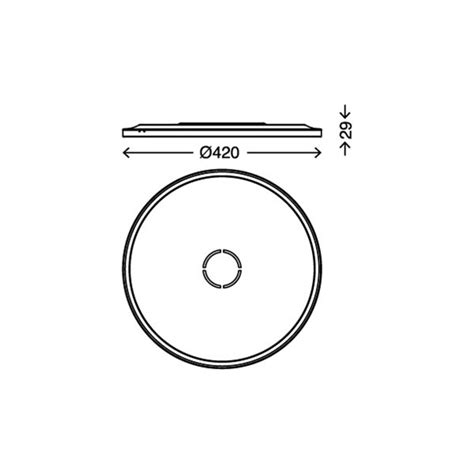 LED ceiling light Free Ø cm black Lights co uk