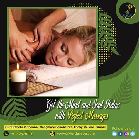 Massage Spa In Coimbatore River Day Spa Good Massage Body Massage