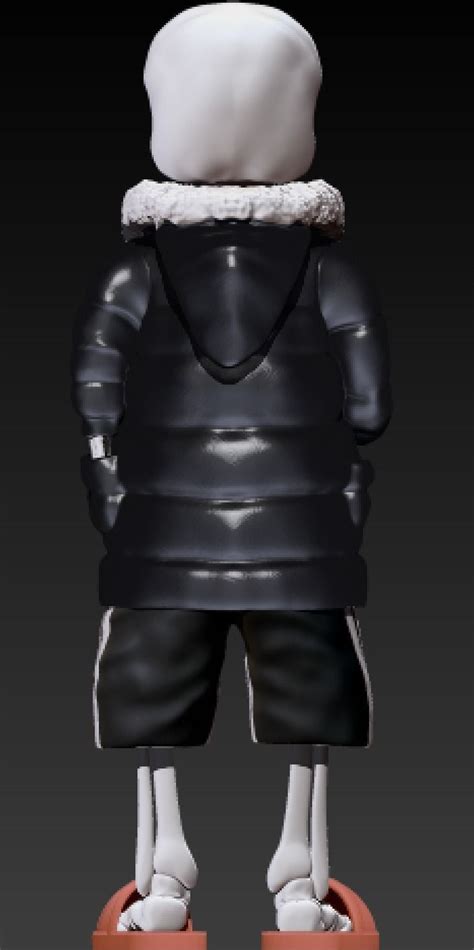 Undertale Skeleton Wearing Jacket And Boots 3d Model 3d Printable