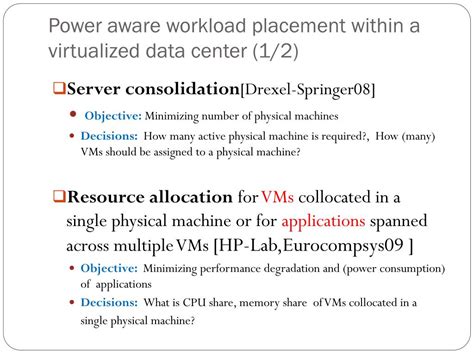 Ppt Power Aware Schedulingworkload Placement Over Cloud Powerpoint