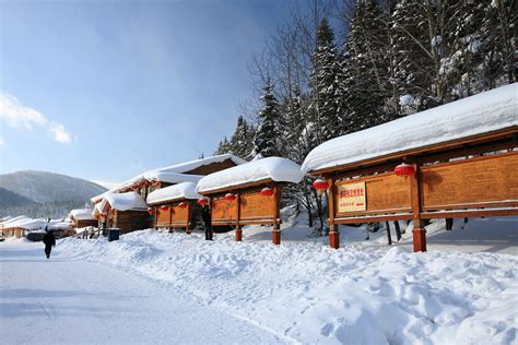 中国雪乡高清大图 中雪乡风景图片 中版大图 大山谷图库