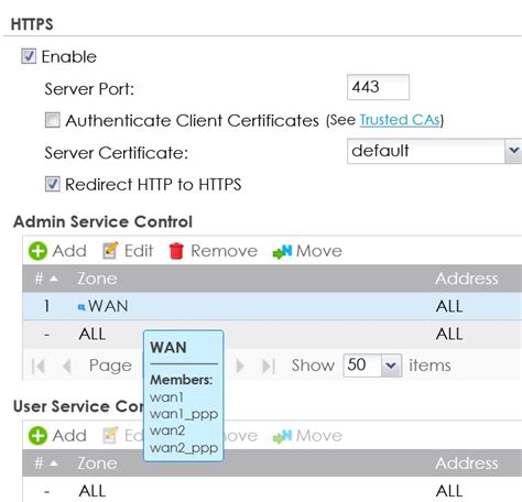 From USG110 To USGFlex200 Blocking Management From WAN Doesn T Work