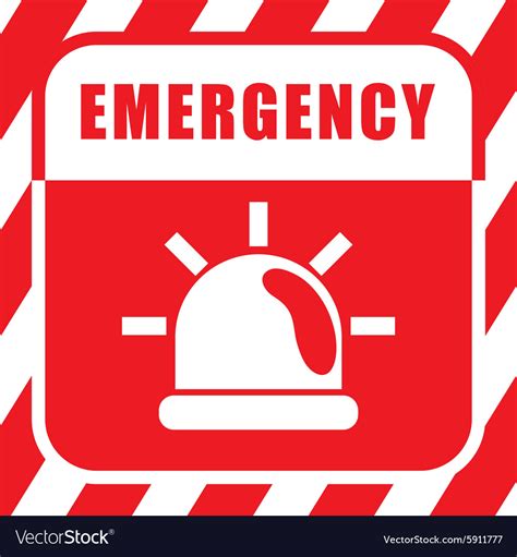 Emergency Icon Royalty Free Vector Image Vectorstock