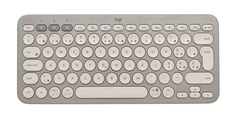 Характеристики Беспроводная клавиатура Logitech K380 Multi Device светло серый английская