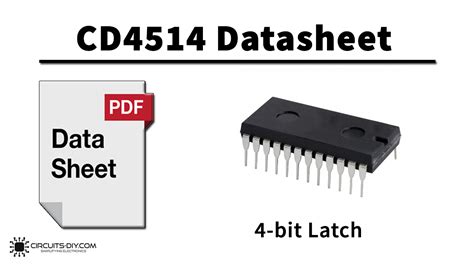 Cd Bit Latch Line Decoder Datasheet