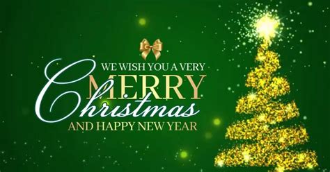 Merry Christmas Facebook Post Glitter Template Postermywall