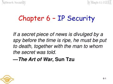 Ppt Chapter 6 Ip Security Powerpoint Presentation Free Download