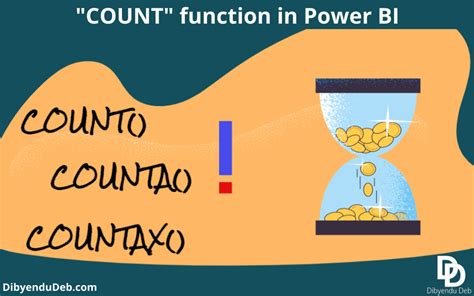 How To Use The Count Function In Power Bi Dibyendu Deb