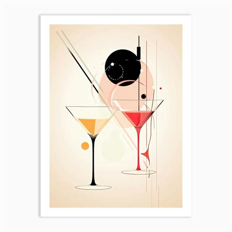 Mid Century Modern Sex On The Beach Floral Infusion Cocktail 3 Art